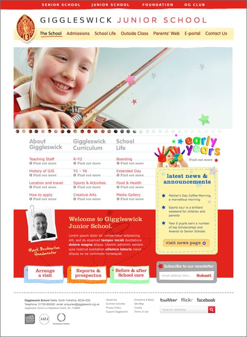 Giggleswick Junior School gets new website and video production